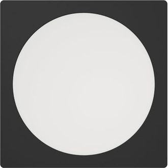 Eglo LED Einbaustrahler Fueva 6, Spot Deckenleuchte, eckiger Einbauspot, Deckenstrahler aus Kunststoff in Schwarz und Weiß, warmweiß-kaltweiß, 21,6 x 21,6 