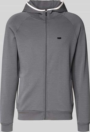 HUGO BOSS Regular Fit Sweatjacke aus Baumwoll-Mix Modell SENSE
