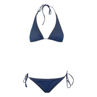 MC2 Saint Barth Femme, Maillots de bain, Bleu, Taille: 38 FR Haut de bikini triangle enti&egrave;rement r&eacute;glable