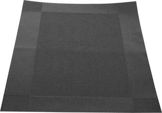 BESPORTBLE Schwarze PVC Tischsets Waschbare &Ouml;l Hitzebest&auml;ndige Platzsets rutschfeste Robuste Tischmatten f&uuml;r K&uuml;che und Esszimmer Pflegeleicht Elegantes Design Sc