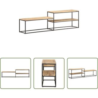 vidaXL vidaXL Mangoholz - TV-Schrank 180x30x50 cm Raues Mangoholz
