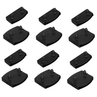 DOITOOL Lattenrost Endkappenset Kunststoff Ersatzhalter F&uuml;r Doppelbett Einfache Montage Vielseitig F&uuml;r Betten Und B&uuml;rost&uuml;hle Langlebig Schwarz