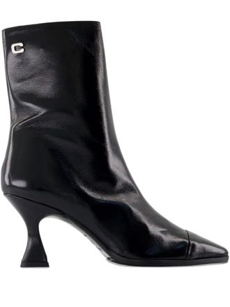 Carel Stiefel mit angeschnittener Kappe - Schwarz