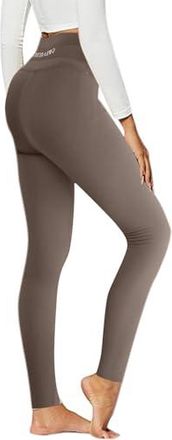Generic Legging Anti Cellulite Femme Taille Haute- Legging De Sport Chaud Décontracté Couleur Unie Simple Basique Collants Classiques Chic Passe-Partout Épais