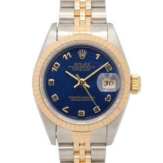 Rolex Montre-bracelet Pre-owned Vintage - Femme - Pre-owned - Bleu - Taille: ONE Size