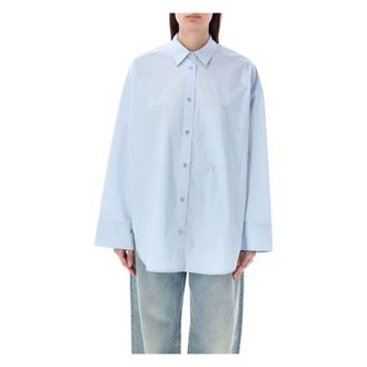 By Malene Birger Femme, Blouses et Chemises, Bleu, Taille: 44 FR Chemises