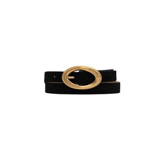 Michael Kors Oval Buckle Suede Belt - - Accessories - Damen - Schwarzk - S