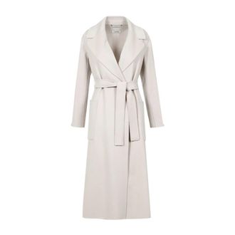 Max Mara G&uuml;rtelmantel - - Coats - Damen - Beige - L