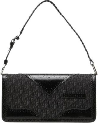 Dior Sac bandouli&egrave;re Trotter Pre-owned - Femme - Pre-owned - Noir - Taille: ONE Size