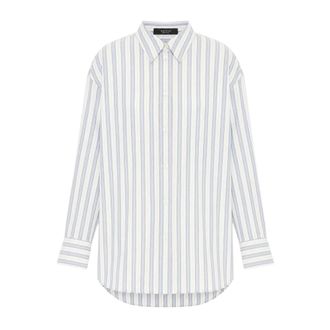 Gucci Besticktes Seiden-Oversize-Hemd - - Blouses & Shirts - Damen - Blau - S