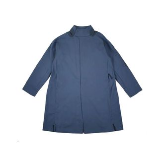 _J.L-A.L_ J.l-A.l, Homme, Manteaux, Bleu, Taille: M Trench Bleu &agrave; Fente