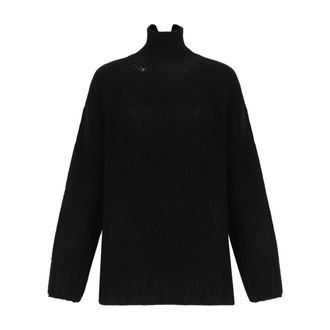 Douuod Damen, Strickwaren, Schwarzk, MGröße