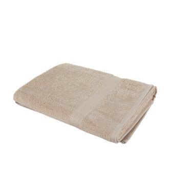 KASANOVA Duschtuch Baumwolle Taupe 90 x 140 cm Basik