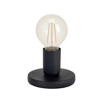 Eglo Tischlampe Pozello, minimalistische Deko Tischleuchte, Nachttischlampe aus Metall in schwarz, Lampe Wohnzimmer mit Schalter, Wohnzimmerlampe f&uuml;r XXL E