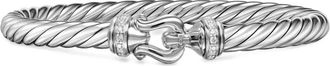David Yurman bracelet Buckle en argent sterling serti de diamants