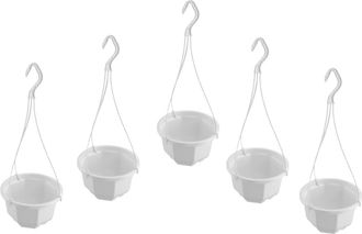 Milisten 5 Sets Blumentopf Hängetopf Mit Loch Blumentopf Innen Hänge Blumentopf Hänge Pflanzgefäße Außen Hänge Blumentöpfe Pflanzen Hängekorb Heimdekoration Ku