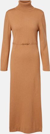 Rixo Robe midi Elliette en laine et cachemire