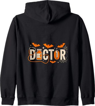 Shinkai Halloween Doctor Gruselige Kürbisfledermäuse Kostüm Kapuzenjacke