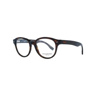 Ermenegildo Zegna Braune Runde Optische Rahmen mit Federscharnier - - Accessories - Herren - Braun - ONE SIZE