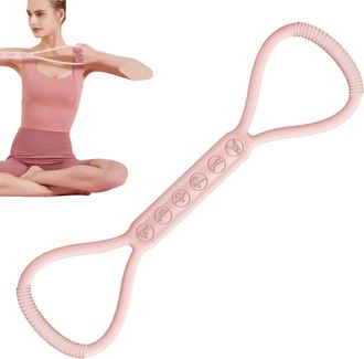 Generic Widerstandsb&auml;nder f&uuml;r die Brust, Trainingsg&uuml;rtel f&uuml;r R&uuml;ckentraining, 8 elastische B&auml;nder mit Handdehner, tragbares Trainingsger&auml;t f&uuml;r Pilates und Yoga