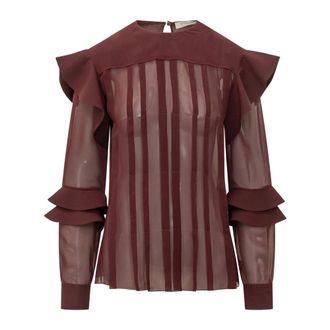Lanvin R&uuml;schenbluse - - Blouses & Shirts - Damen - Rot - 2XS