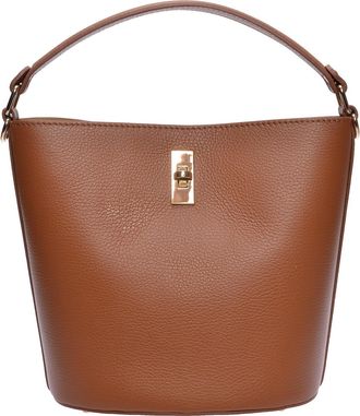 Luisa Vannini Braun Rindsledertasche
