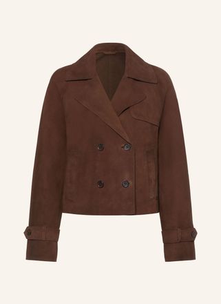 Milestone Lederjacke Msbrandy braun