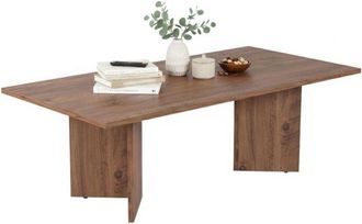 Dmora Couchtisch Turate, Rechteckig, Tischplatte aus veredeltem Holz, Farbe Braun, 119x60x40h cm Eiche Braun
