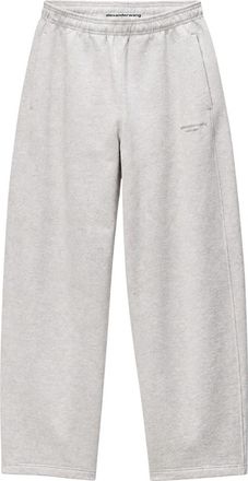 Alexander Wang Crystal Mid-Rise Relaxed Sweatpant - - Trousers - Damen - Grau - 2XS