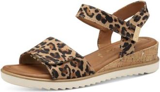 Tamaris Sandales compens&eacute;es pour femme 1-28118-44 - L&eacute;opard - 39 EU, l&eacute;opard, 39 EU
