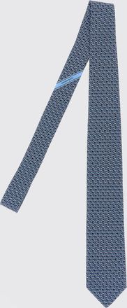 Ferragamo Krawatte aus Bio-Seide von mit durchgehendem Gancini-Monogramm-Muster
