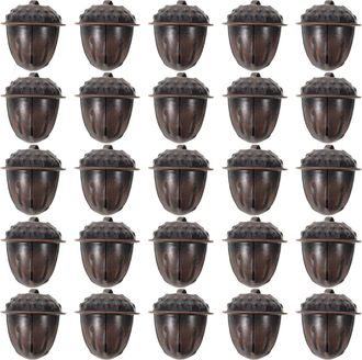 DOITOOL 25 St&uuml;ck Eichelf&ouml;rmige Gl&ouml;ckchen im Vintage-Stil, rustikale Weihnachtsdeko zum Aufh&auml;ngen, ideal f&uuml;r DIY-Bastelarbeiten, B&uuml;ros, Zuhause und Garten