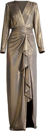 Tadashi Shoji robe longue Markum - Or