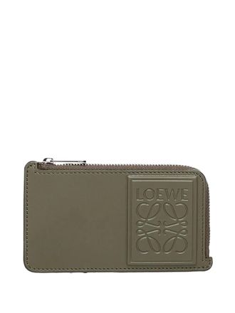 Loewe satin calfskin cardholder - Grün