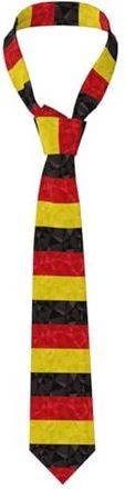 Generic Cravate de mariage, Drapeau g&eacute;om&eacute;trique de lAllemagne, officielle Cravate Homme Mariage, &Eacute;l&eacute;gant Soie Cravates pour Homme, daffaires, Accessoire Chemi