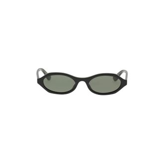 Alexander McQueen Ellipse Sonnenbrille - - Accessories - Damen - Schwarzk - ONE SIZE