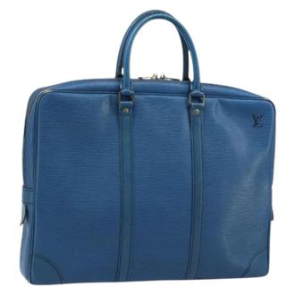 Louis Vuitton Sac Business Vintage en Cuir Epi Pre-owned - Femme - Pre-owned - Bleu - Taille: ONE Size