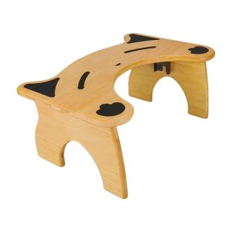Generic Toilettenhocker | Zusammenklappbarer Rutschfester Fu&szlig;hocker - 18 cm Hoehe Tragbarer Holz Hocker Fuer Toilette - F&uuml;r Erwachsene, Kinder, Senioren, Dusc