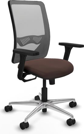 Piqueras y Crespo B&uuml;rostuhl Zulema mit 3D-Armen, h&ouml;henverstellbare Lendenwirbelst&uuml;tze, ausgestattet mit 3 Positionen und Schneidschaum, mit Rollen von 65 mm, Nylon, Gra