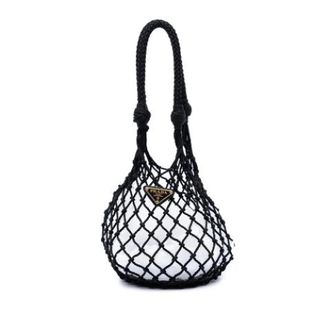 Prada Pre-owned Mesh Bucket Bag - - Pre-owned - Damen - Schwarzk - ONE SIZE