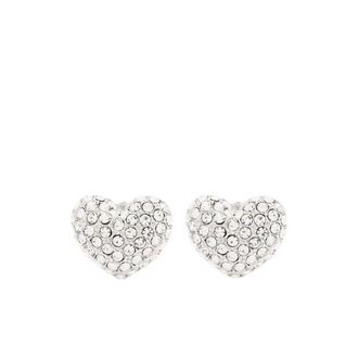 Marc Jacobs Herz Pav&eacute; Ohrringe - - Accessories - Damen - Grau - ONE SIZE