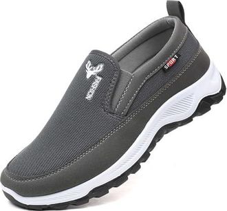 Generic Chaussures Décontractées Hommes Baskets de Marche Enfiler Sport Légères en Maille Confortable Antidérapantes Semelle Souple Respirante Chaussure VTT H