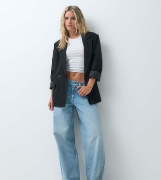 Miss Selfridge Blazer oversize - Noir