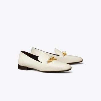 Tory Burch Damen Jessa Loafer in Wei&szlig;