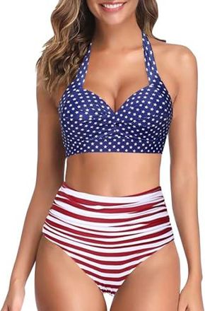 Generic Ensemble bikini sexy et &eacute;l&eacute;gant pour femme - Deux pi&egrave;ces - Col en V - Triangle - Push Up - Bikini de plage - Maillot de bain ventre plat - Haut de bik
