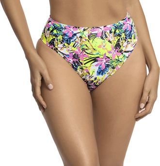 Relleciga Damen Bademode High Waist Bikini-Hose Slip Bottom Retro Jungle S