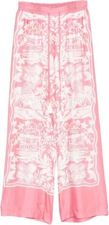 Ermanno Scervino Femme, Pantalons, Multicolore, Taille: 36 FR Bubble Viscose Pyjama Pants