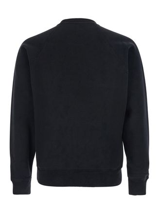 Tom Ford Mens Crewneck Sweatshirt Black Cotton Sweatshirts Sweater
