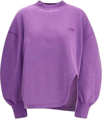 The Attico Femme, Sweatshirts et sweats &agrave; capuche, Violet, Taille: 36 FR SweaT-shirt Asym&eacute;trique en Coton