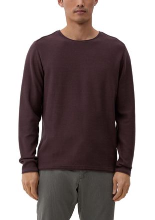 s.Oliver Pullover mit Rollsaumblende